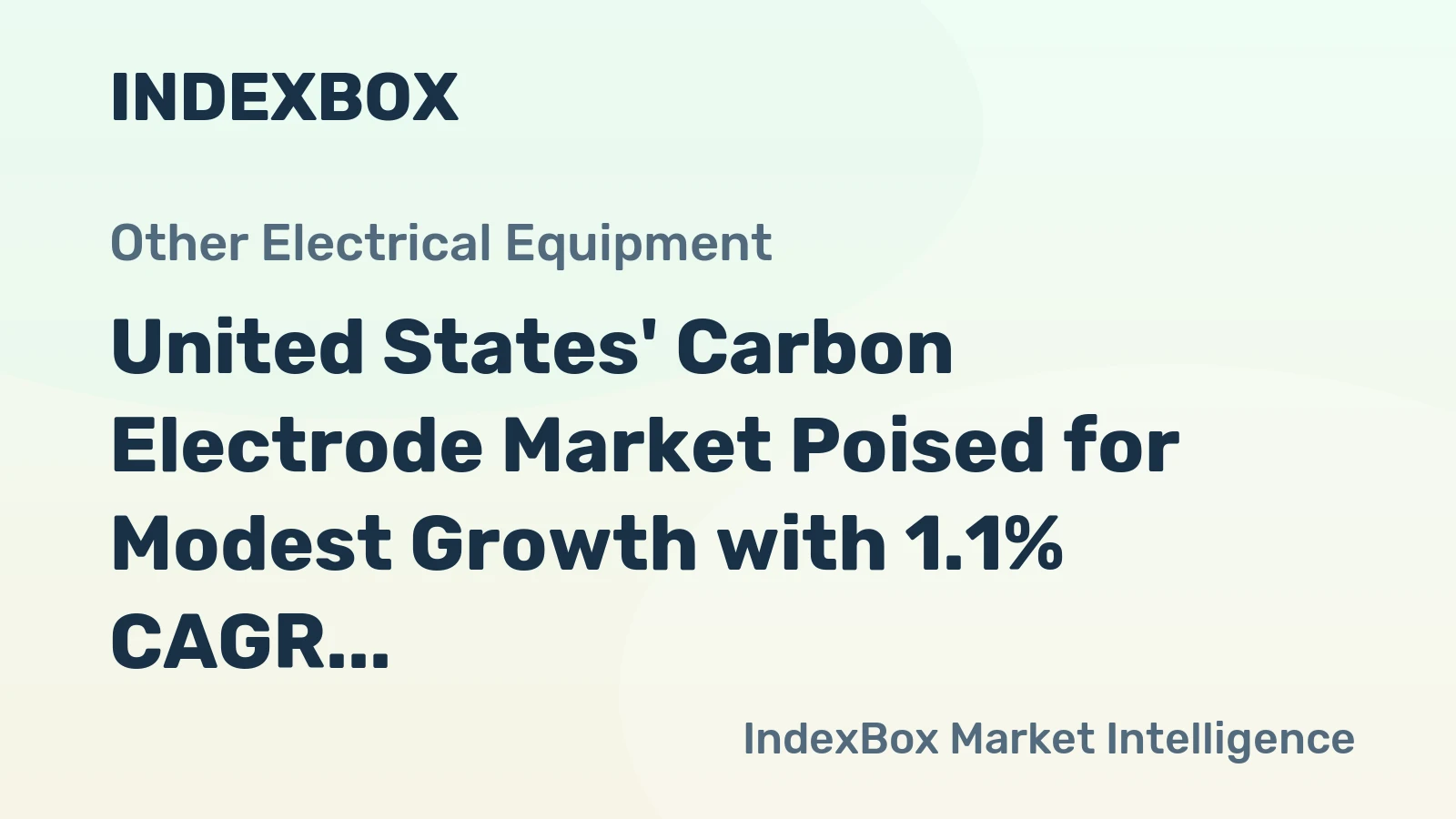 United States' Carbon Electrode Market Poised for Modest Growth with 1.1% CAGR in Value