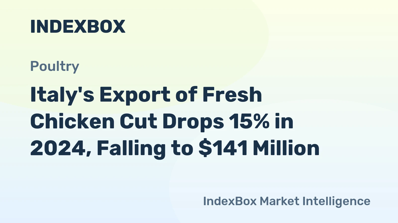 Italy's Export of Fresh Chicken Cut Drops 15% in 2024, Falling to $141 Million
