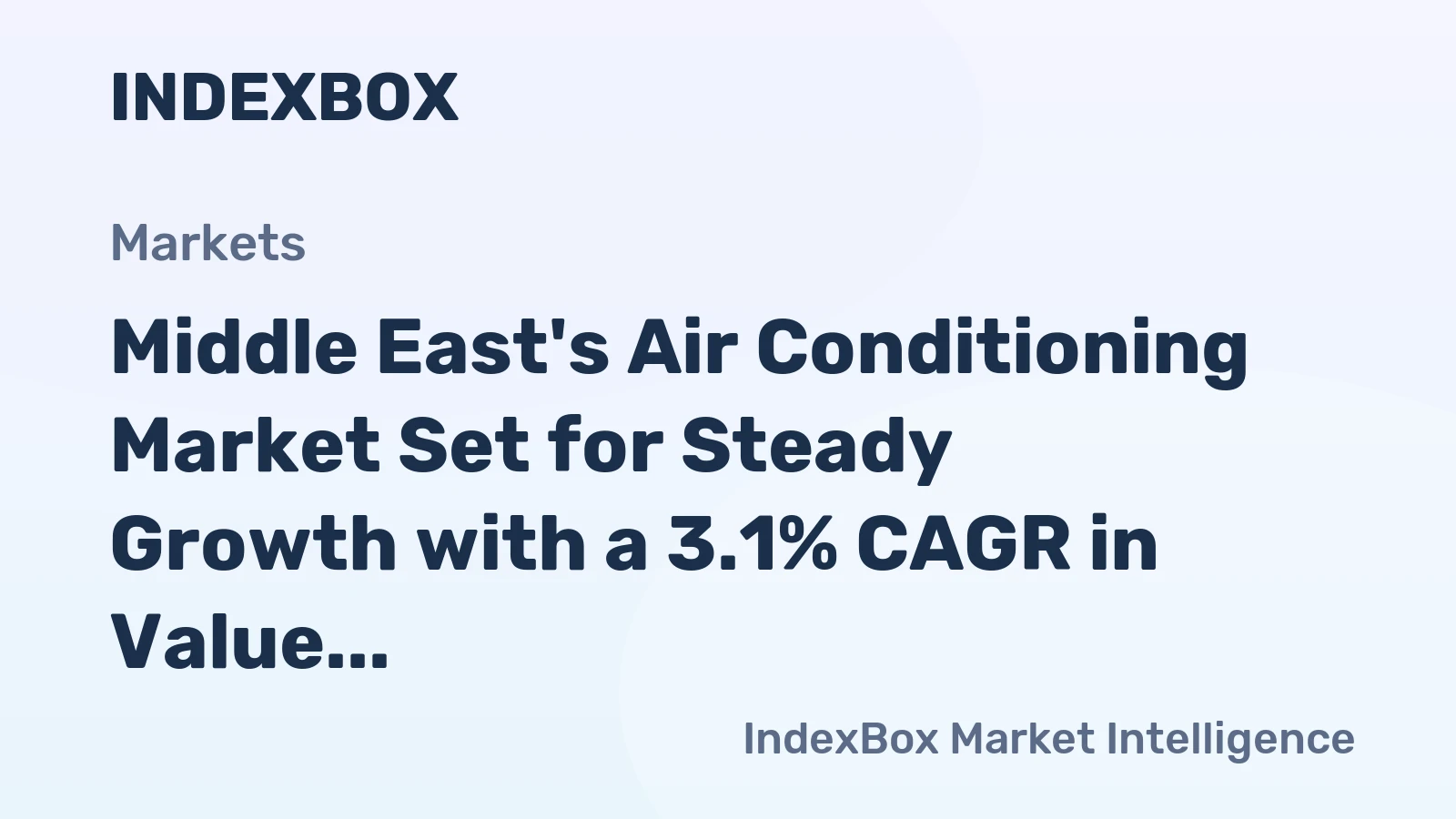 Middle East's Air Conditioning Market Set for Steady Growth with a 3.1% CAGR in Value