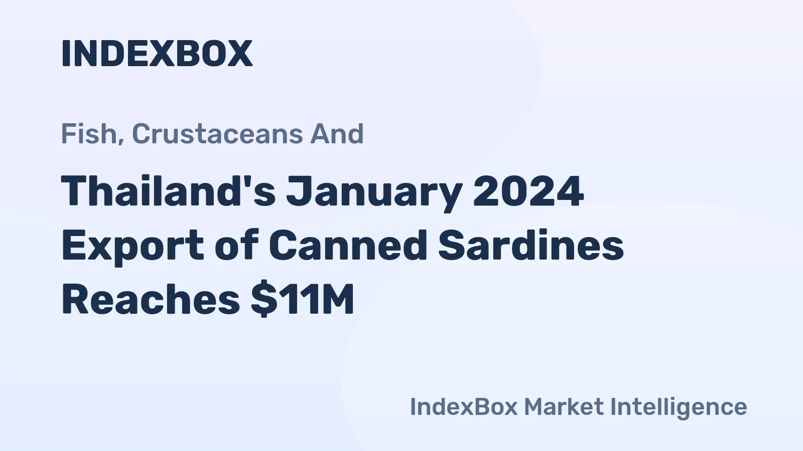 Thailand's January 2024 Export of Canned Sardines Reaches $11M