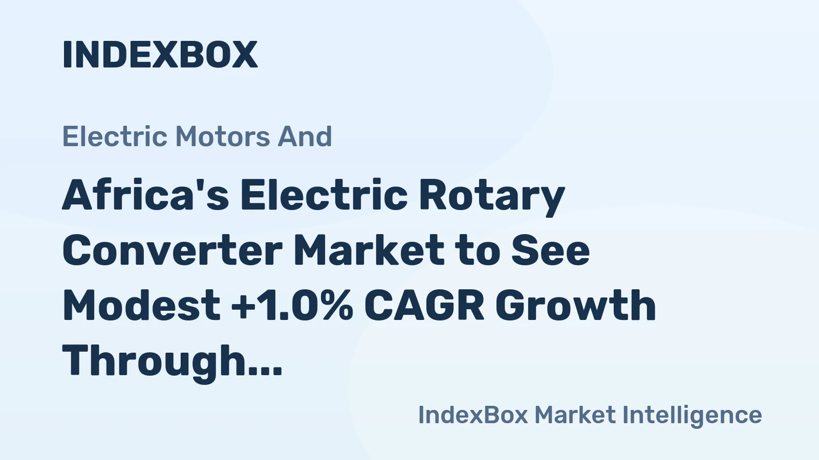 Africa's Electric Rotary Converter Market to See Modest +1.0% CAGR Growth Through 2035