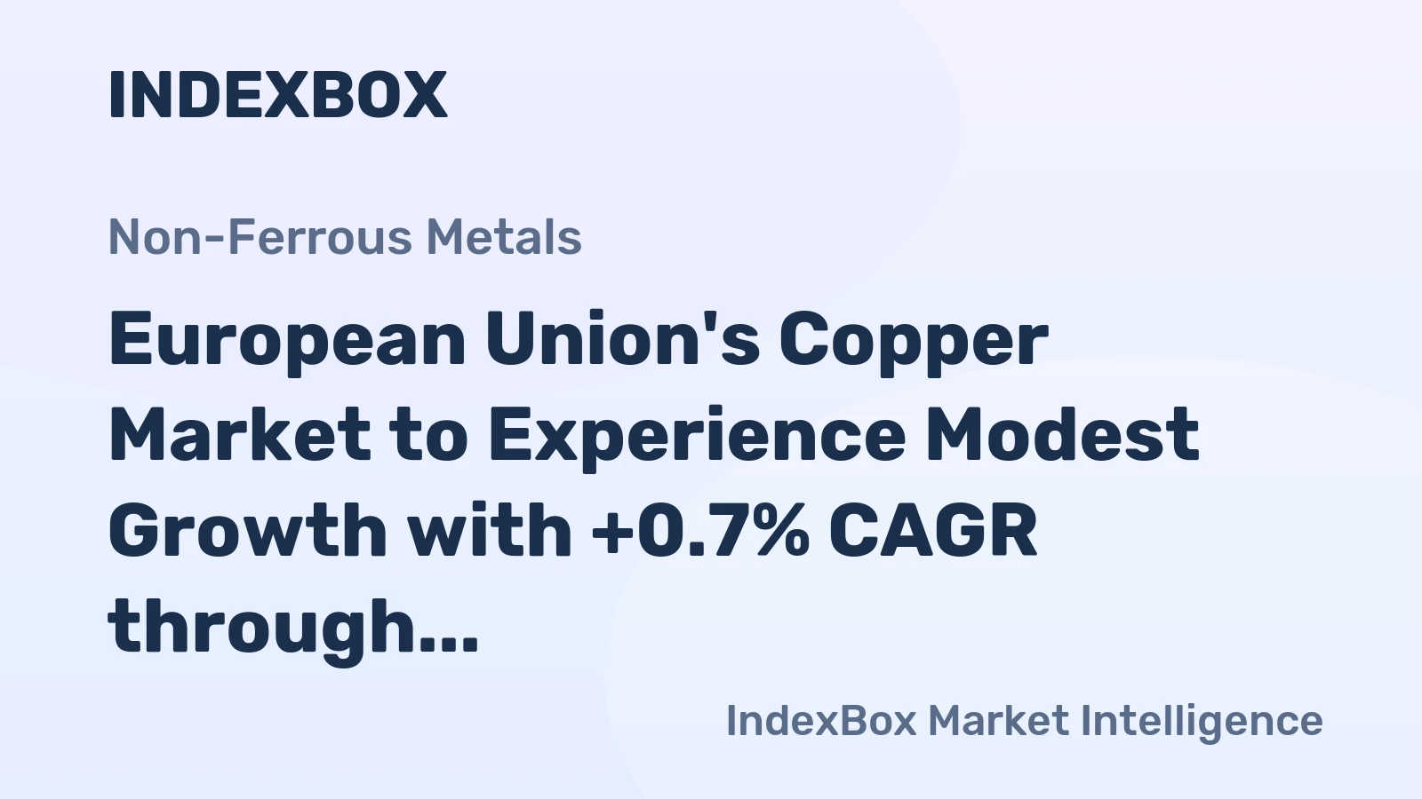 European Union's Copper Market to Experience Modest Growth with +0.7% CAGR through 2035