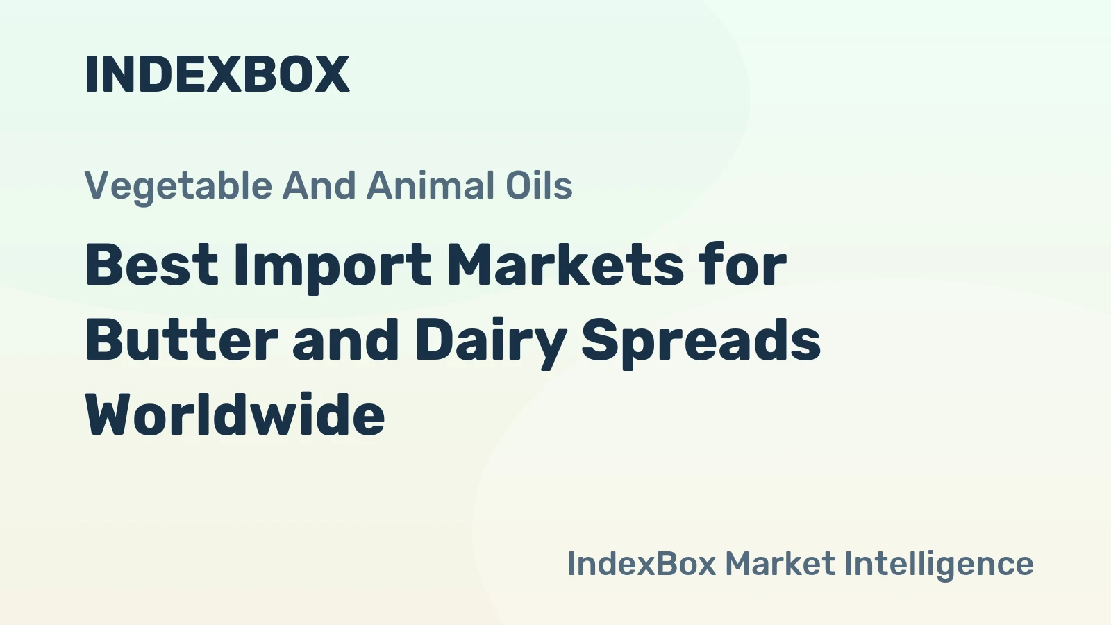 Best Import Markets for Butter and Dairy Spreads Worldwide