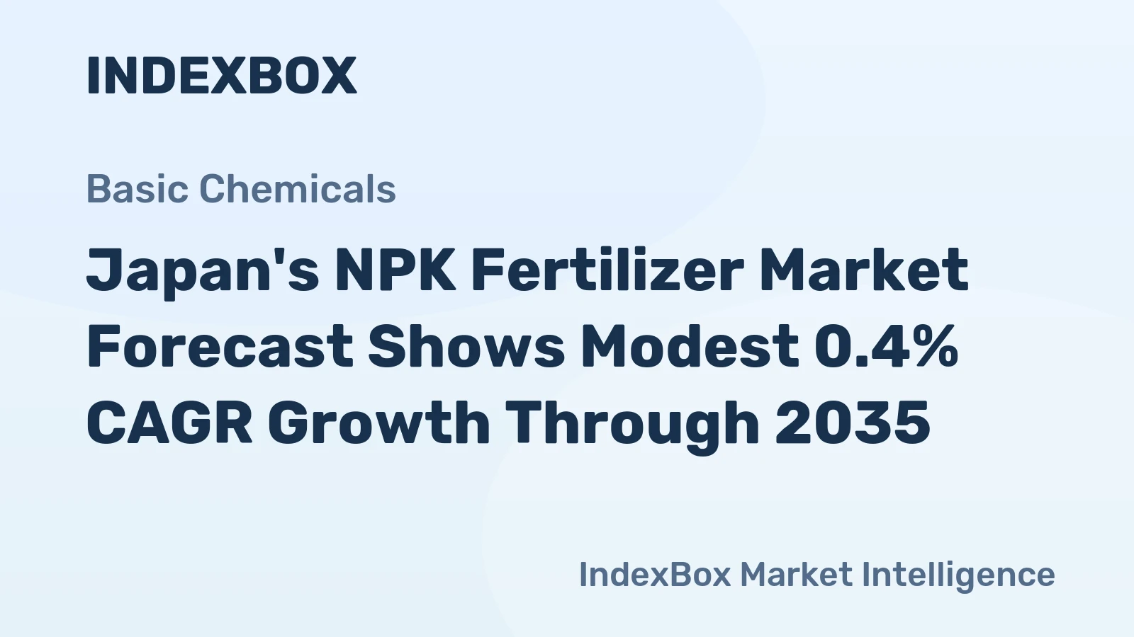 Japan's NPK Fertilizer Market Forecast Shows Modest 0.4% CAGR Growth Through 2035