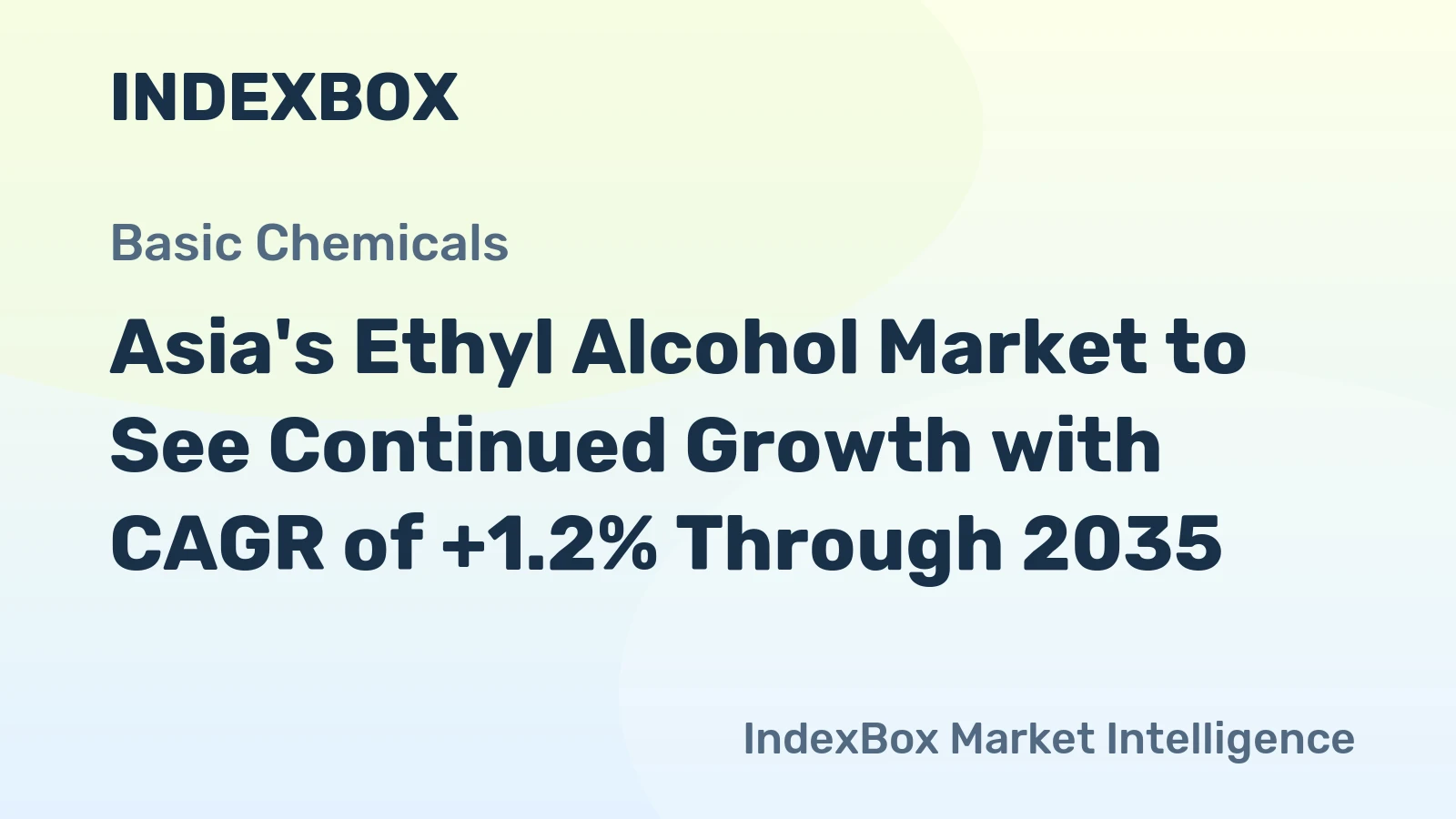 Asia's Ethyl Alcohol Market to See Continued Growth with CAGR of +1.2% Through 2035