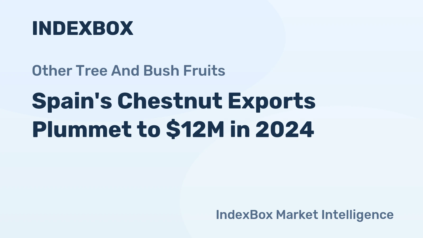 Spain's Chestnut Exports Plummet to $12M in 2024