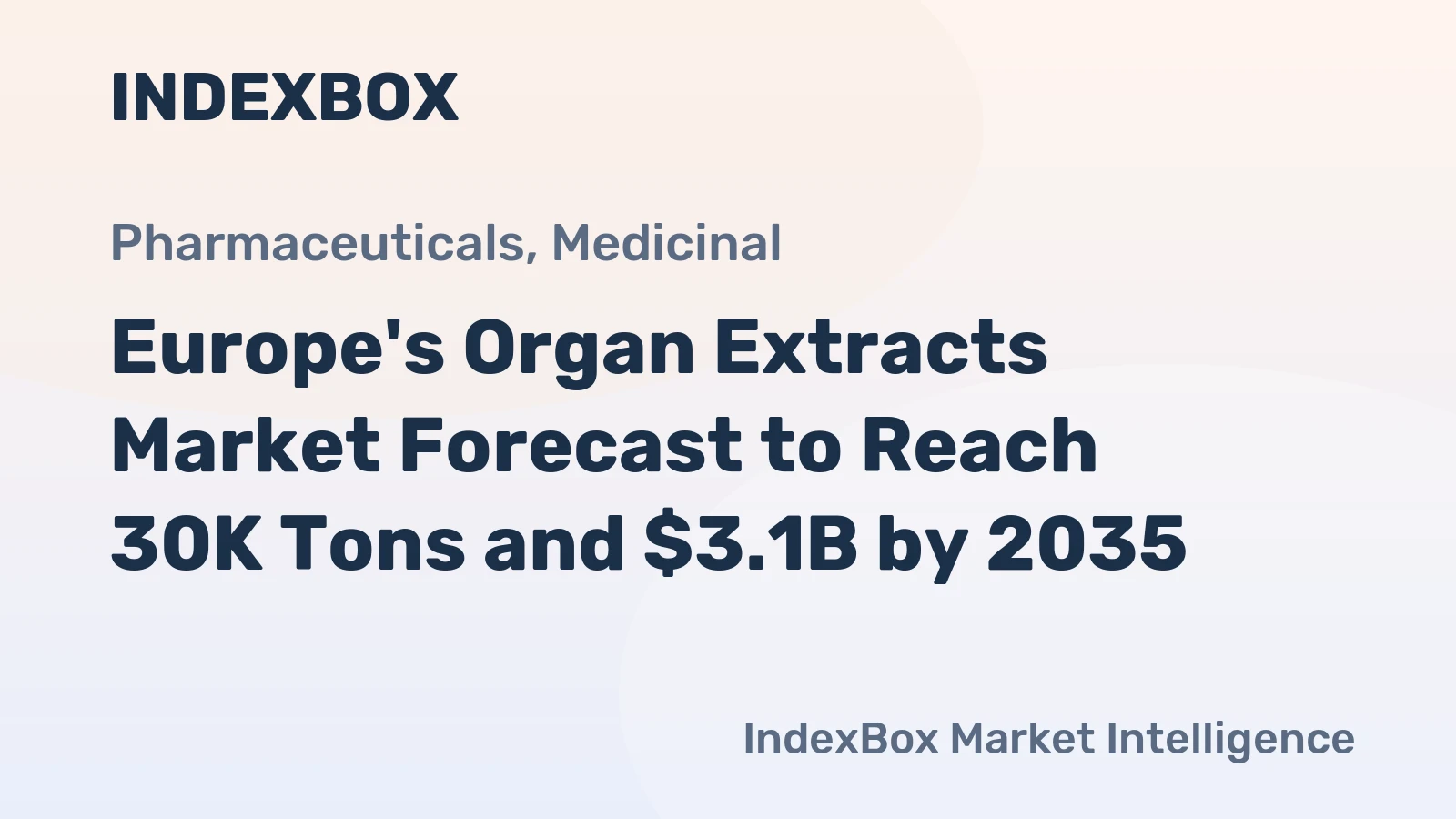 Europe's Organ Extracts Market Forecast to Reach 30K Tons and $3.1B by 2035