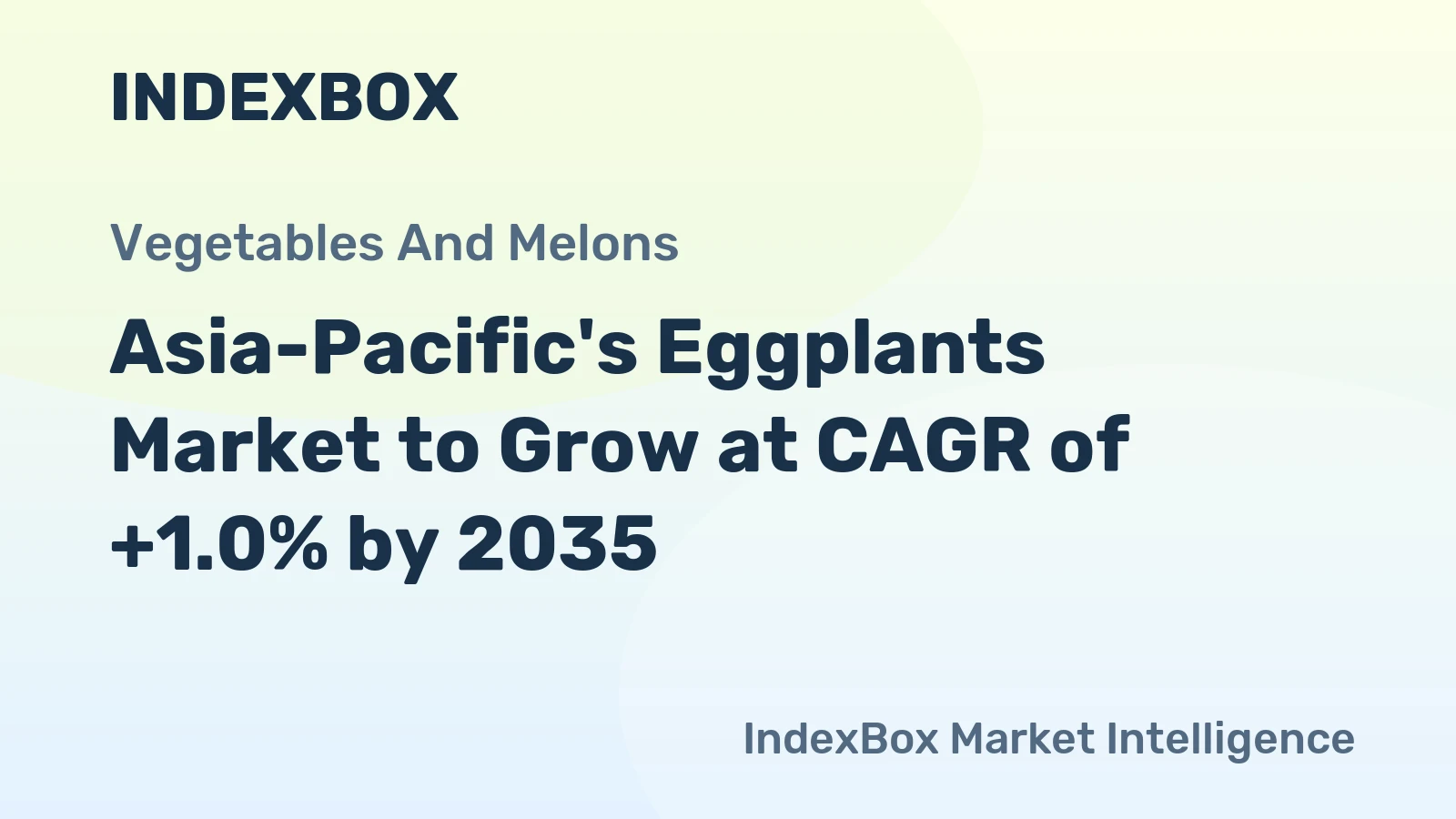 Asia-Pacific's Eggplants Market to Grow at CAGR of +1.0% by 2035
