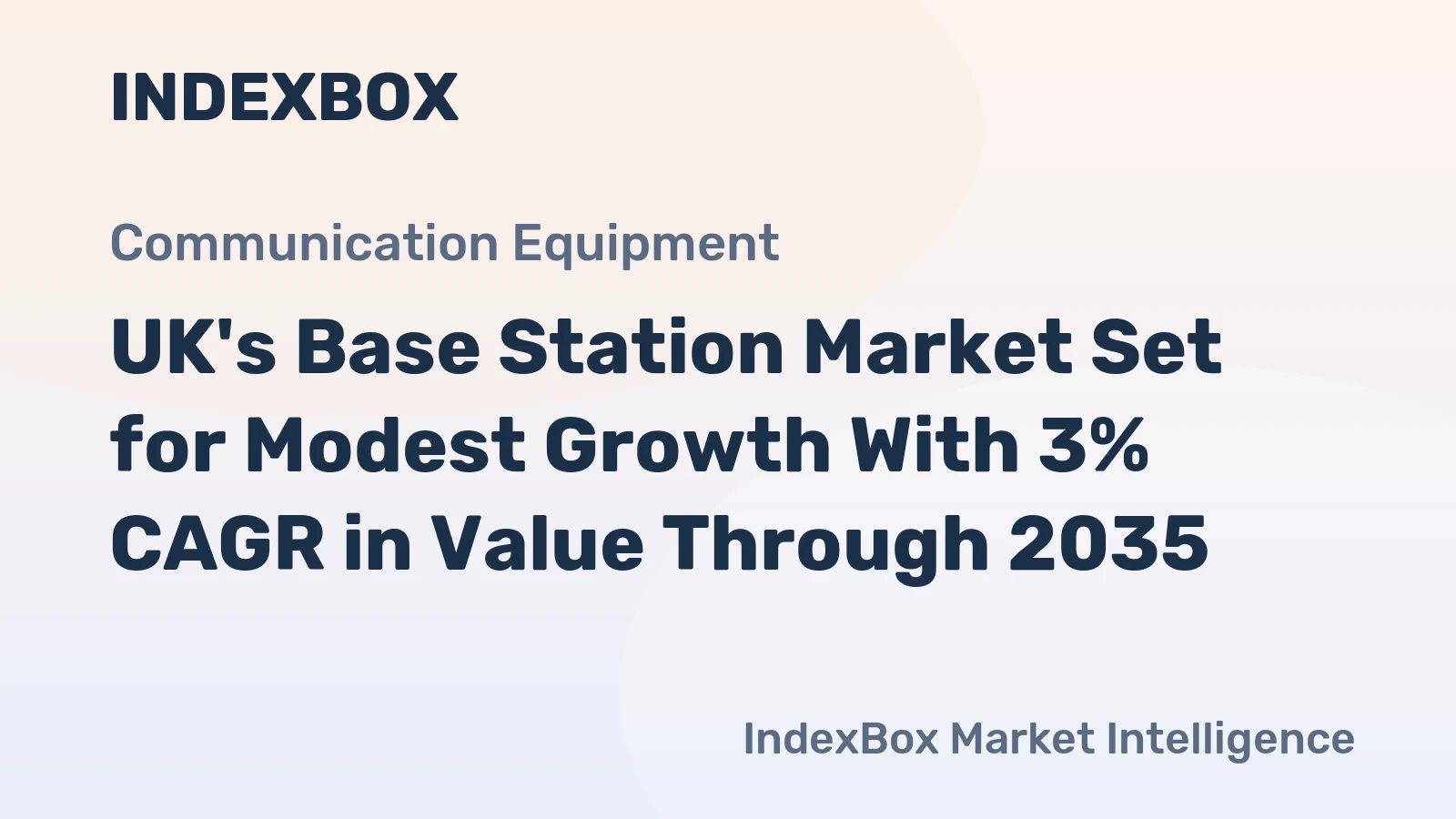 UK's Base Station Market Set for Modest Growth With 3% CAGR in Value Through 2035