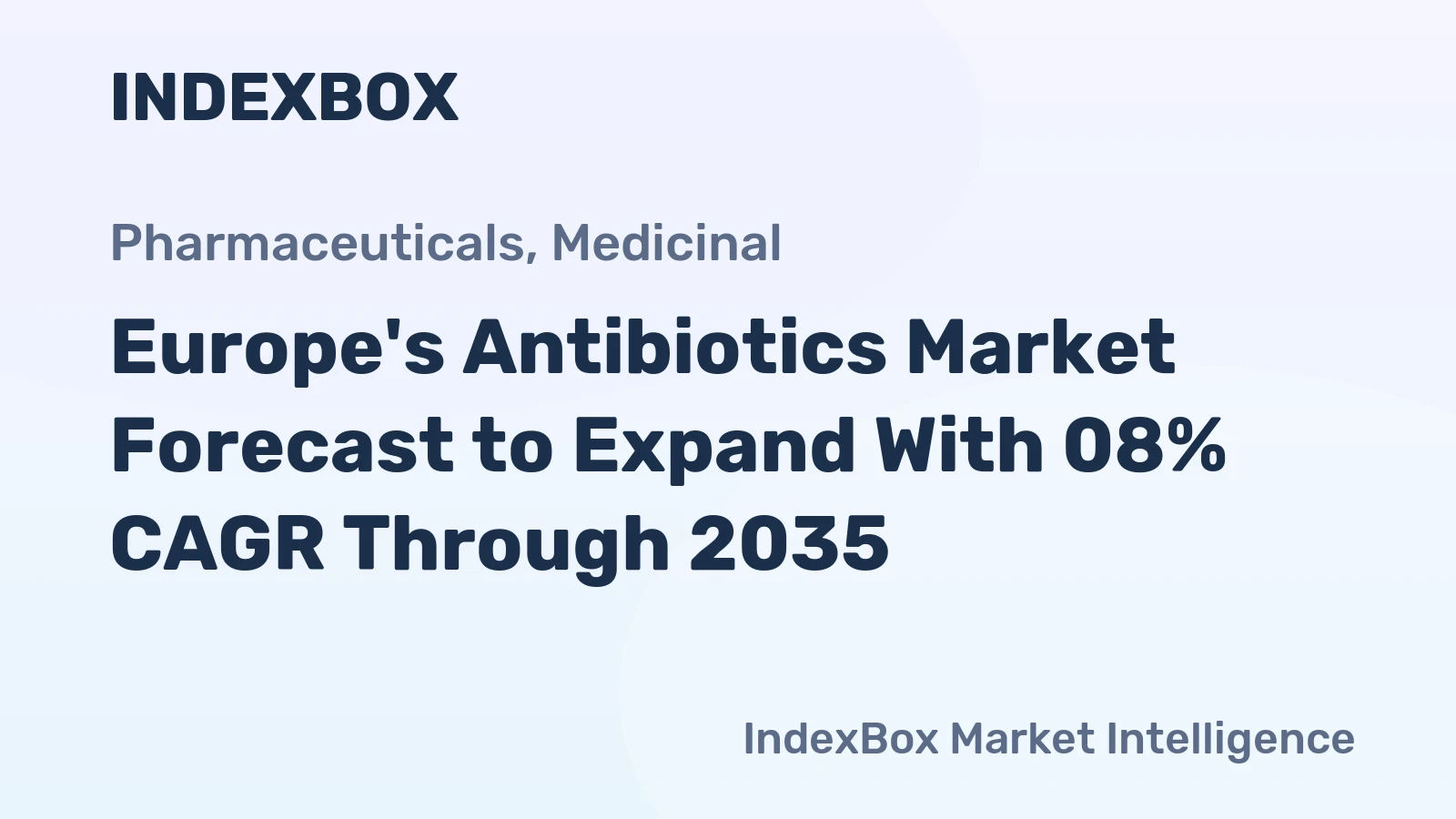 Europe's Antibiotics Market Forecast to Expand With 08% CAGR Through 2035