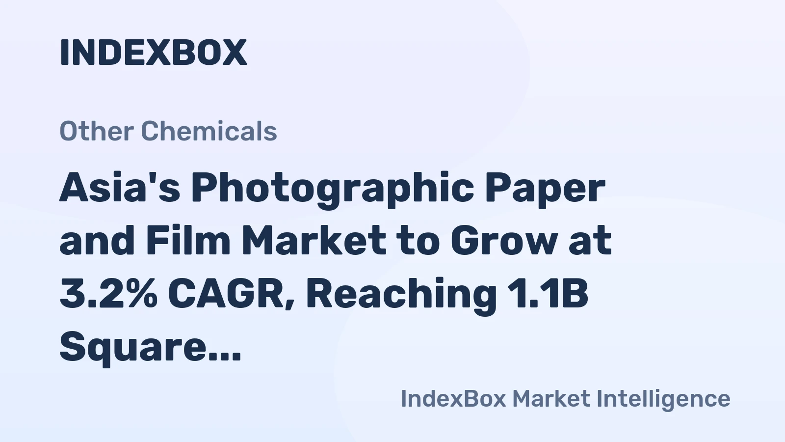 Asia's Photographic Paper and Film Market to Grow at 3.2% CAGR, Reaching 1.1B Square Meters by 2035