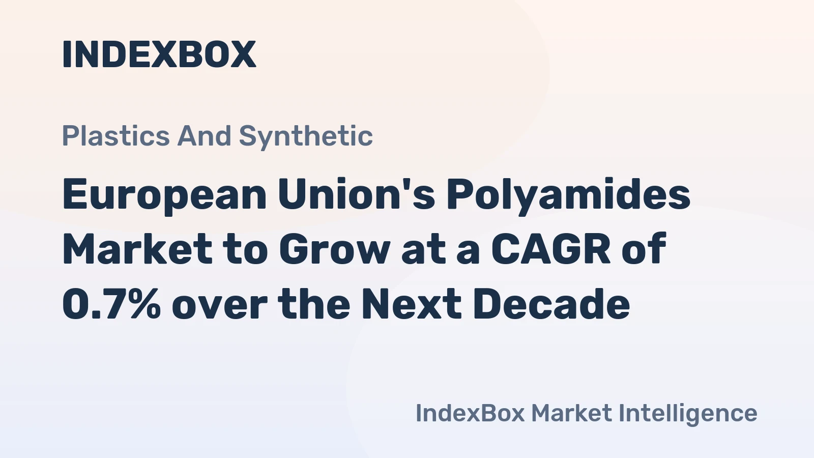 European Union's Polyamides Market to Grow at a CAGR of 0.7% over the Next Decade
