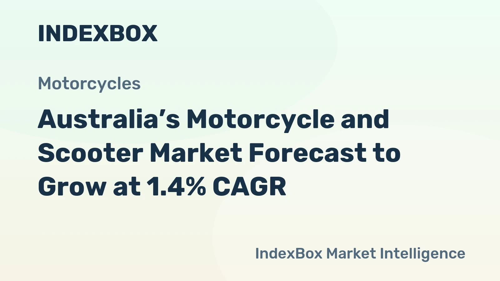 Australia’s Motorcycle and Scooter Market Forecast to Grow at 1.4% CAGR