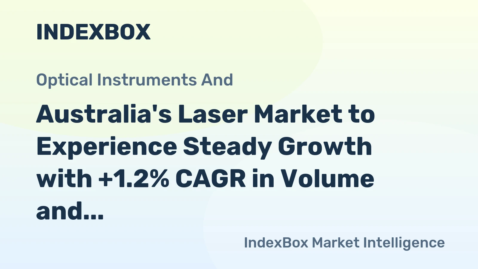 Australia's Laser Market to Experience Steady Growth with +1.2% CAGR in Volume and +2.7% CAGR in Value from 2024 to 2035