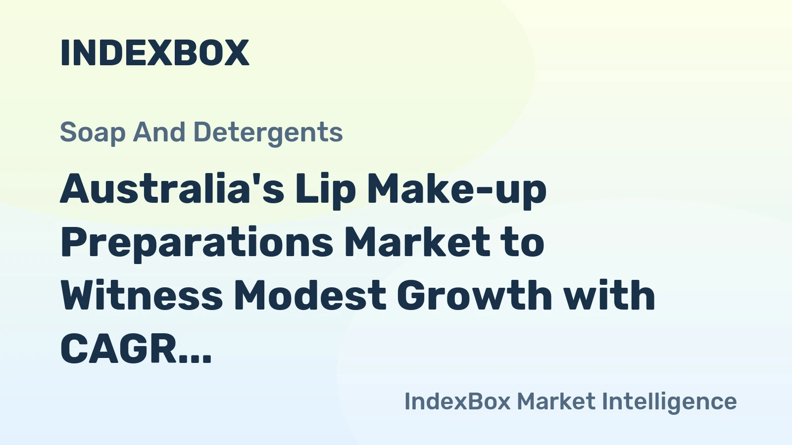 Australia's Lip Make-up Preparations Market to Witness Modest Growth with CAGR of +2.8% from 2024 to 2035