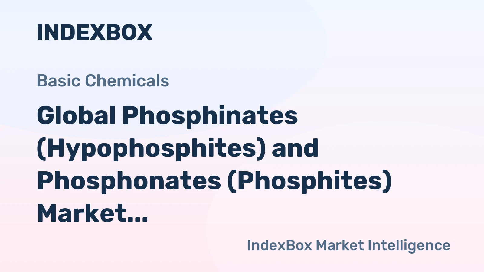 Global Phosphinates (Hypophosphites) and Phosphonates (Phosphites) Market to Reach 238K Tons by 2035, Valued at $808M