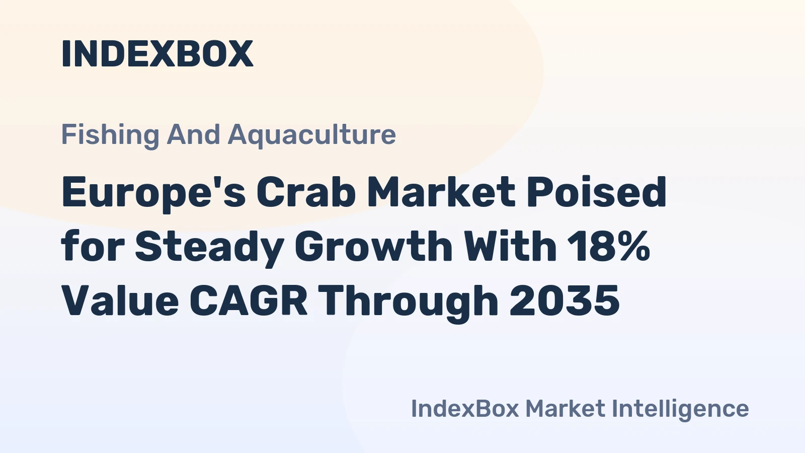 Europe's Crab Market Poised for Steady Growth With 18% Value CAGR Through 2035