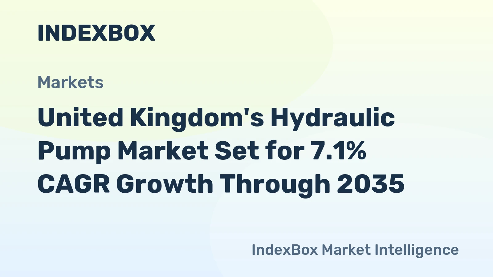 United Kingdom's Hydraulic Pump Market Set for 7.1% CAGR Growth Through 2035