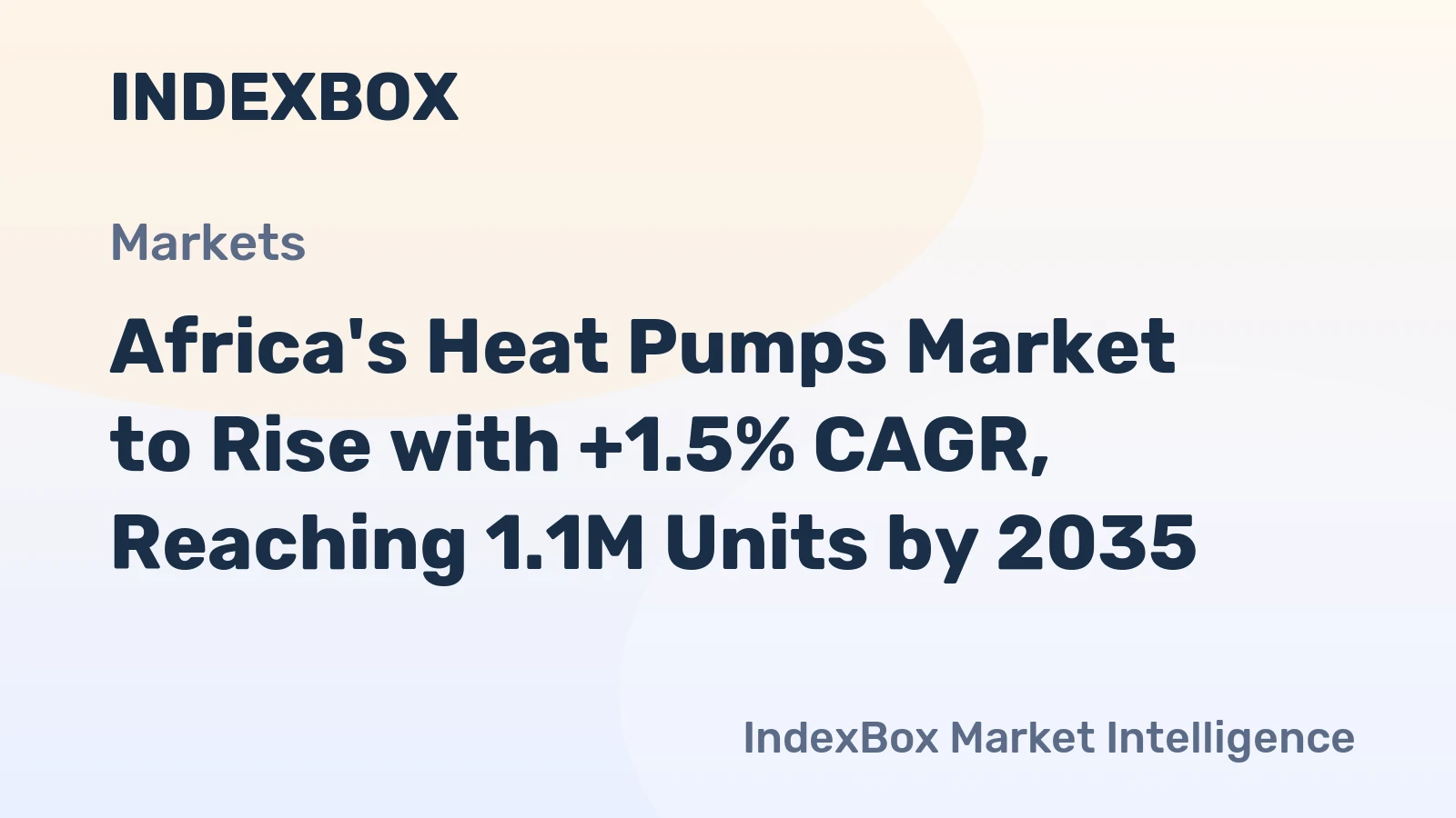 Africa's Heat Pumps Market to Rise with +1.5% CAGR, Reaching 1.1M Units by 2035