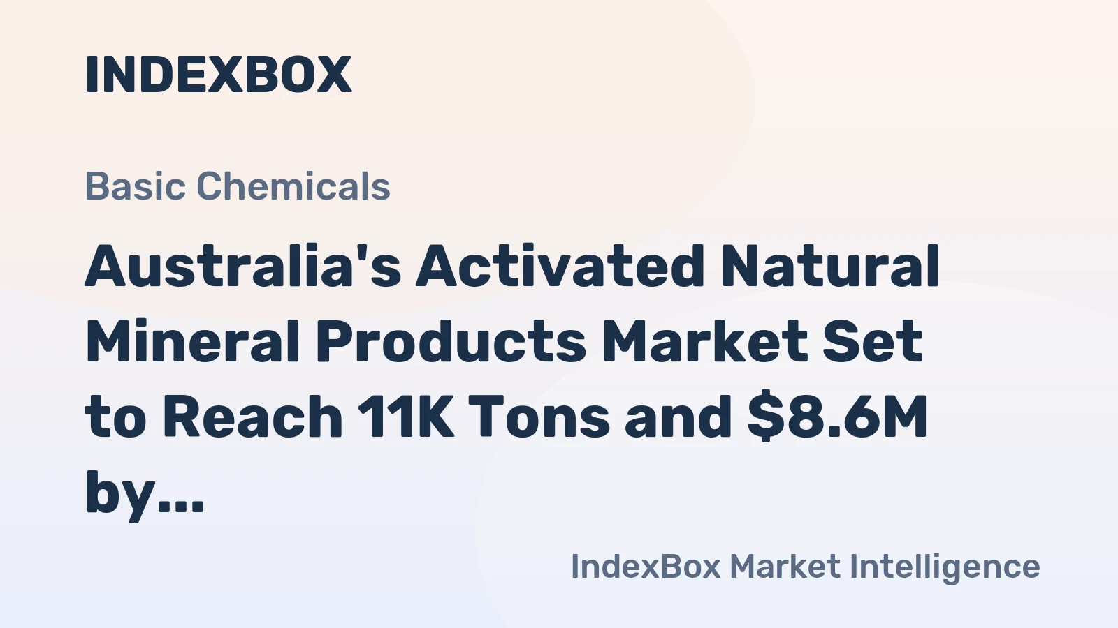 Australia's Activated Natural Mineral Products Market Set to Reach 11K Tons and $8.6M by 2035