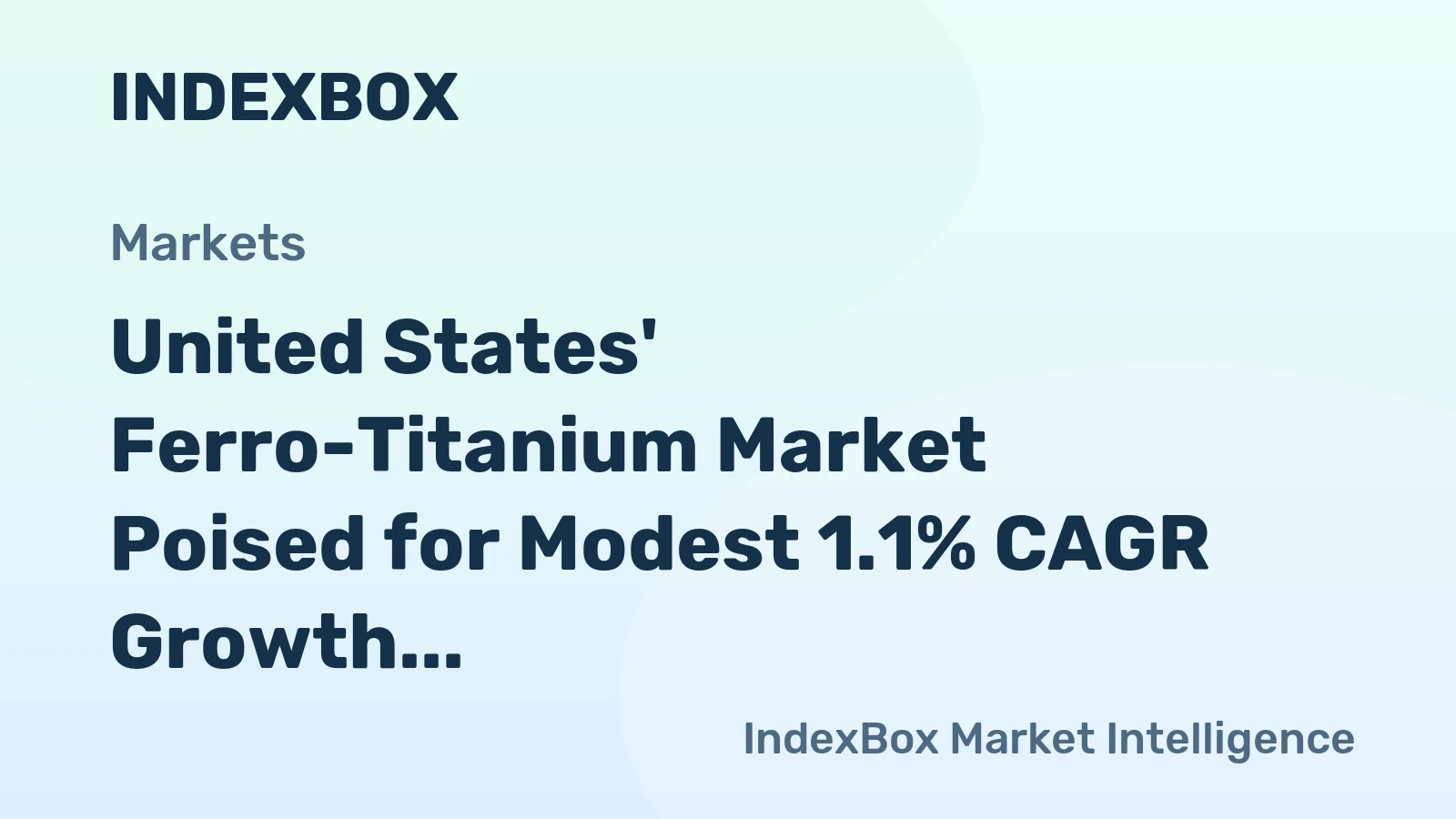 United States' Ferro-Titanium Market Poised for Modest 1.1% CAGR Growth Through 2035