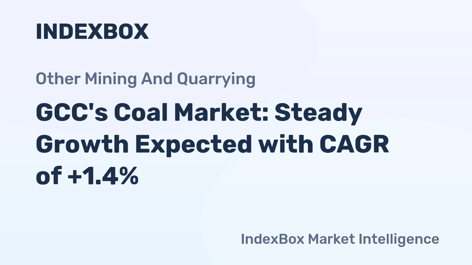 GCC's Coal Market: Steady Growth Expected with CAGR of +1.4%