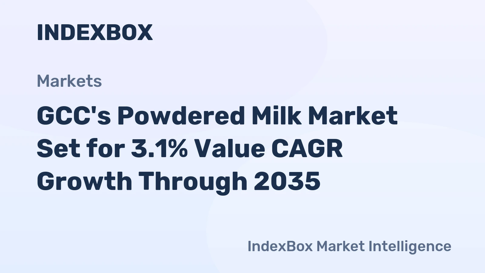 GCC's Powdered Milk Market Set for 3.1% Value CAGR Growth Through 2035