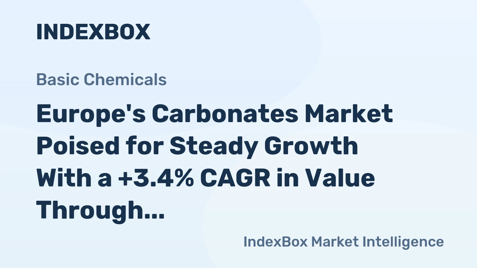 Europe's Carbonates Market Poised for Steady Growth With a +3.4% CAGR in Value Through 2035