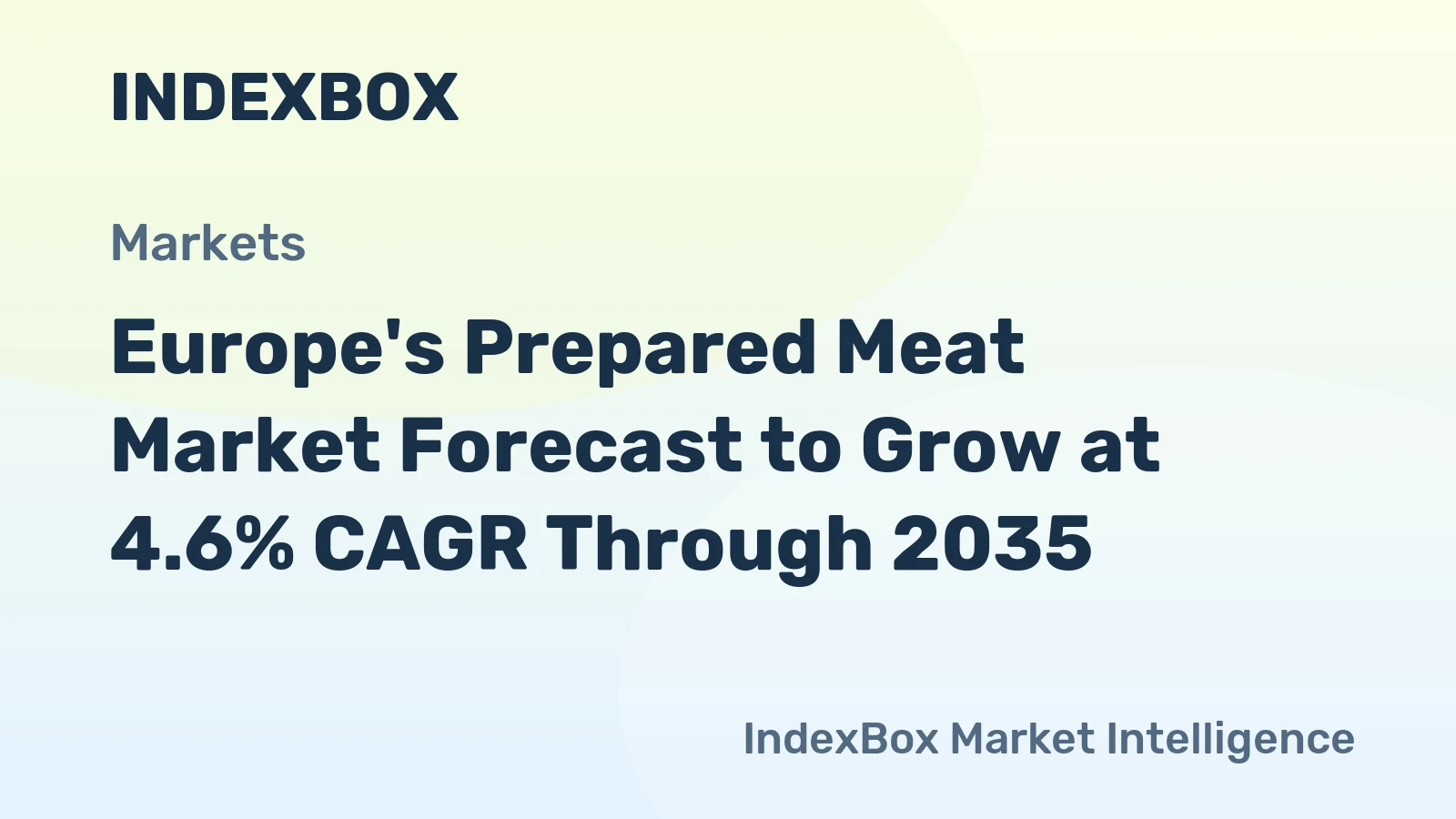 Europe's Prepared Meat Market Forecast to Grow at 4.6% CAGR Through 2035