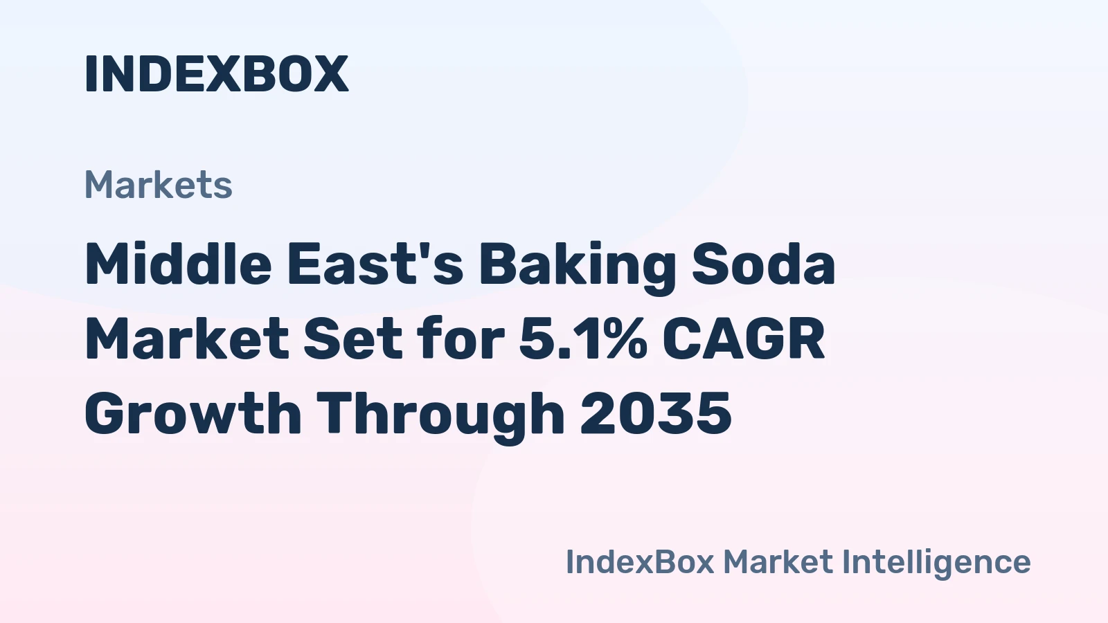 Middle East's Baking Soda Market Set for 5.1% CAGR Growth Through 2035