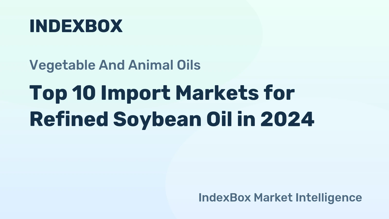Top 10 Import Markets for Refined Soybean Oil in 2024