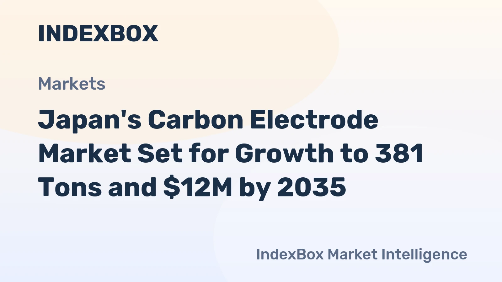 Japan's Carbon Electrode Market Set for Growth to 381 Tons and $12M by 2035