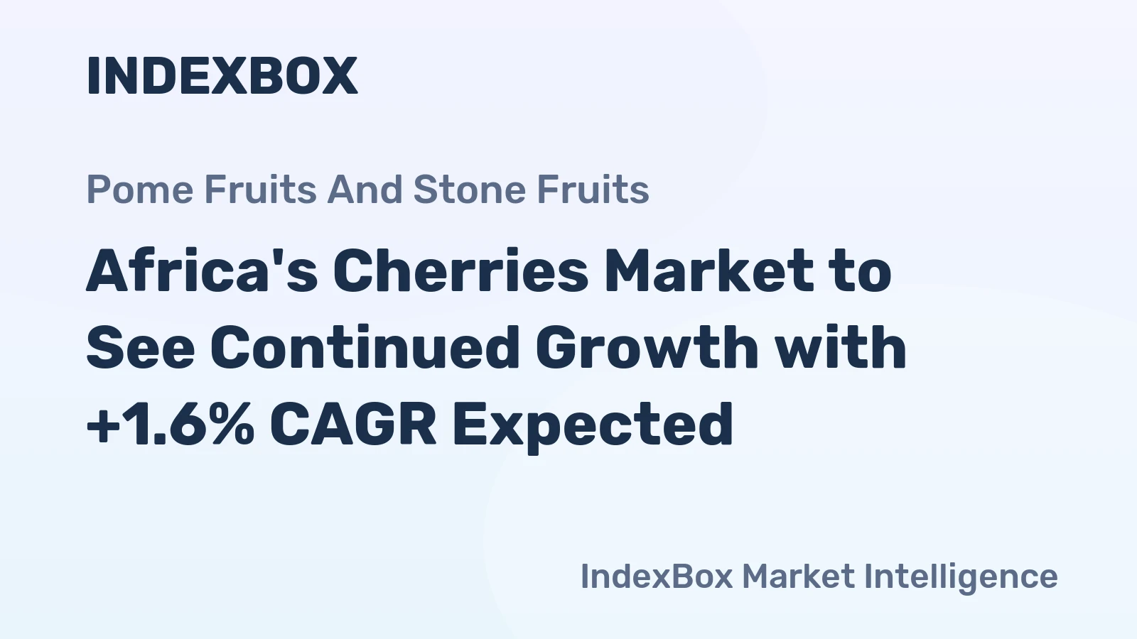 Africa's Cherries Market to See Continued Growth with +1.6% CAGR Expected