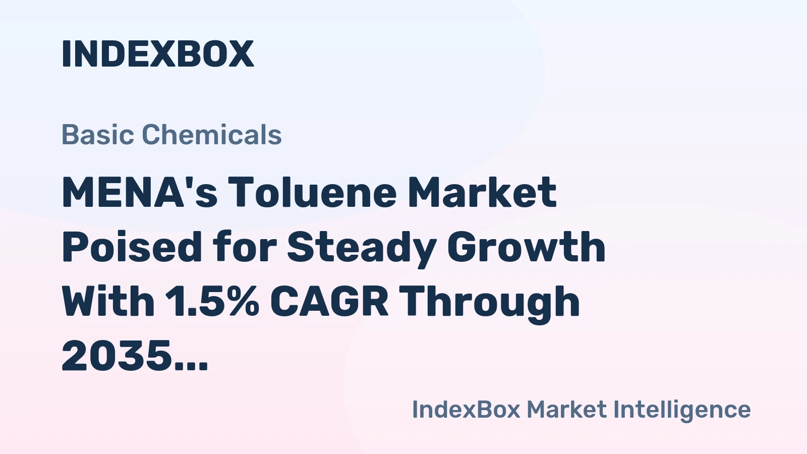 MENA's Toluene Market Poised for Steady Growth With 1.5% CAGR Through 2035