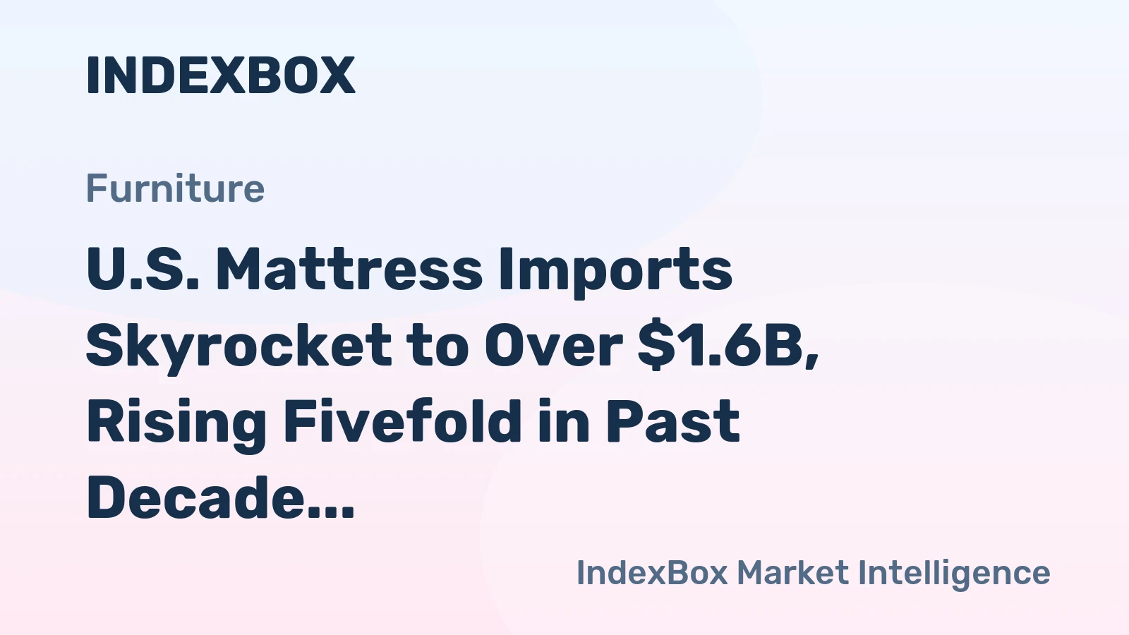U.S. Mattress Imports Skyrocket to Over $1.6B, Rising Fivefold in Past Decade