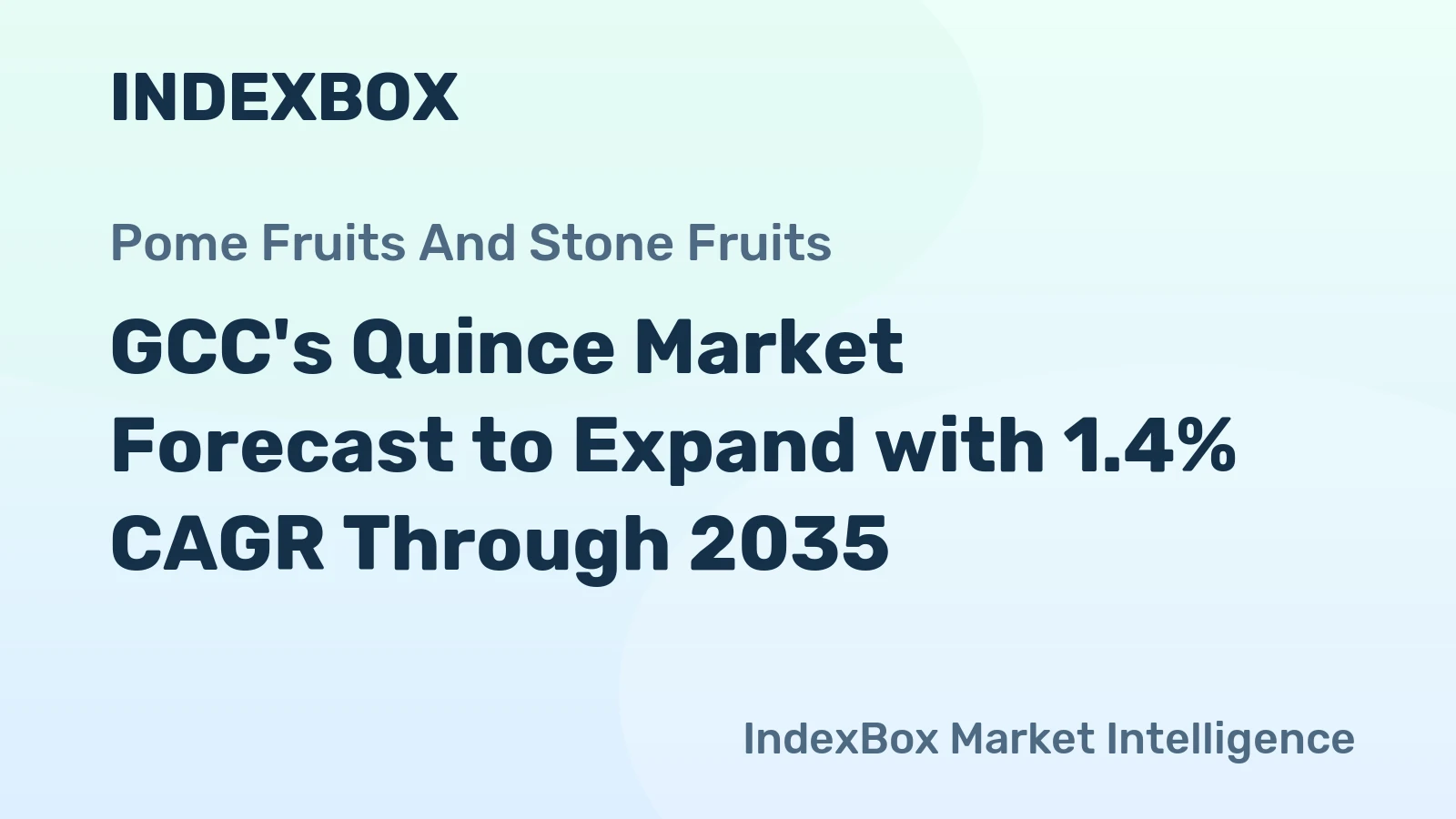 GCC's Quince Market Forecast to Expand with 1.4% CAGR Through 2035
