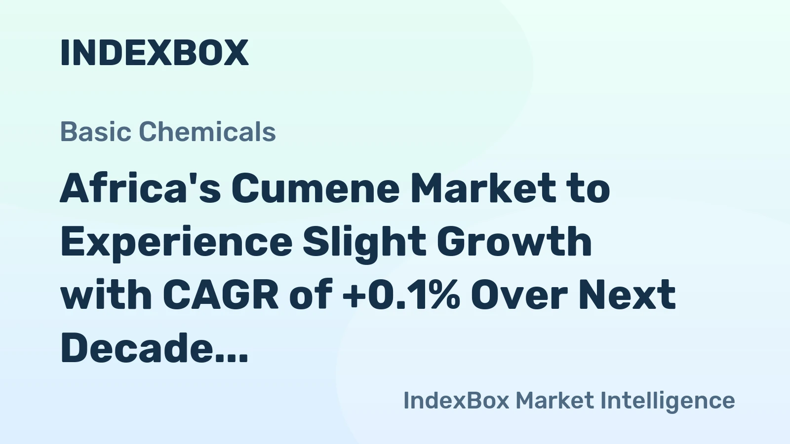 Africa's Cumene Market to Experience Slight Growth with CAGR of +0.1% Over Next Decade