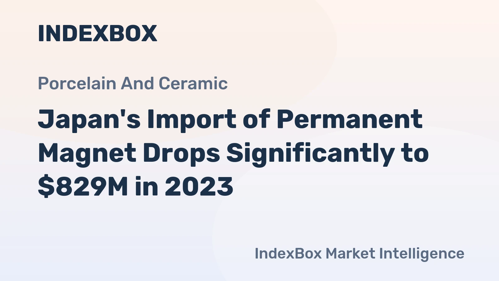 Japan's Import of Permanent Magnet Drops Significantly to $829M in 2023