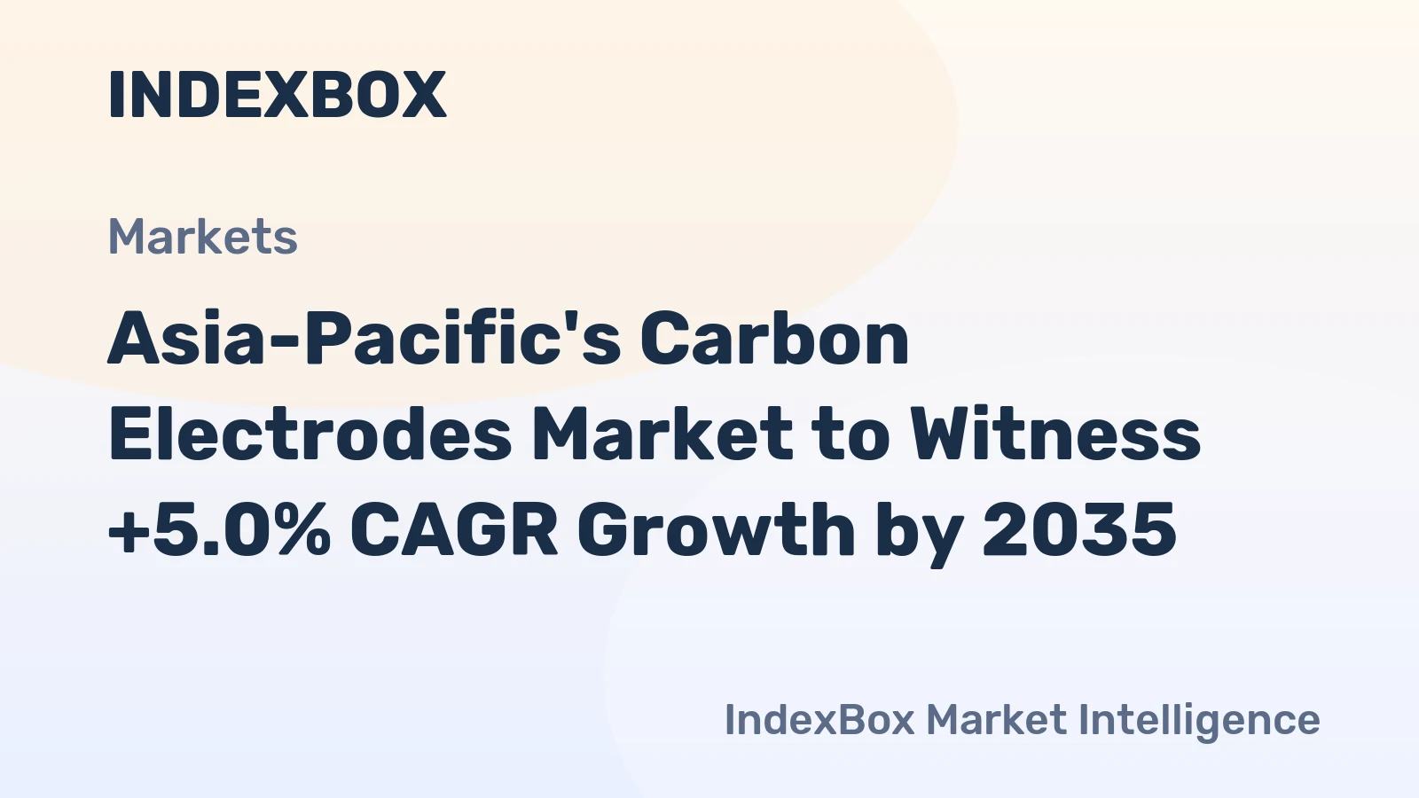 Asia-Pacific's Carbon Electrodes Market to Witness +5.0% CAGR Growth by 2035