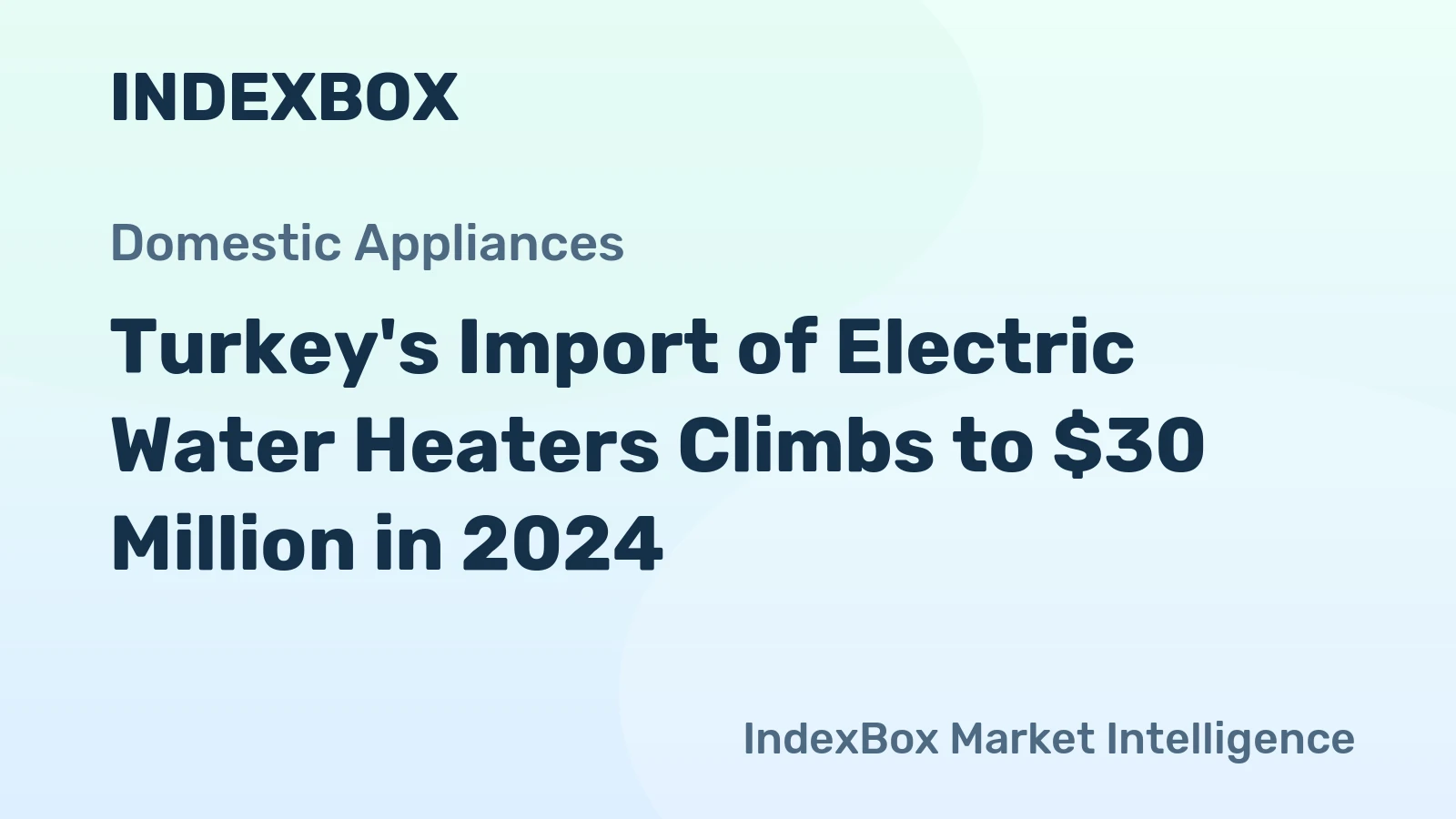 Turkey's Import of Electric Water Heaters Climbs to $30 Million in 2024
