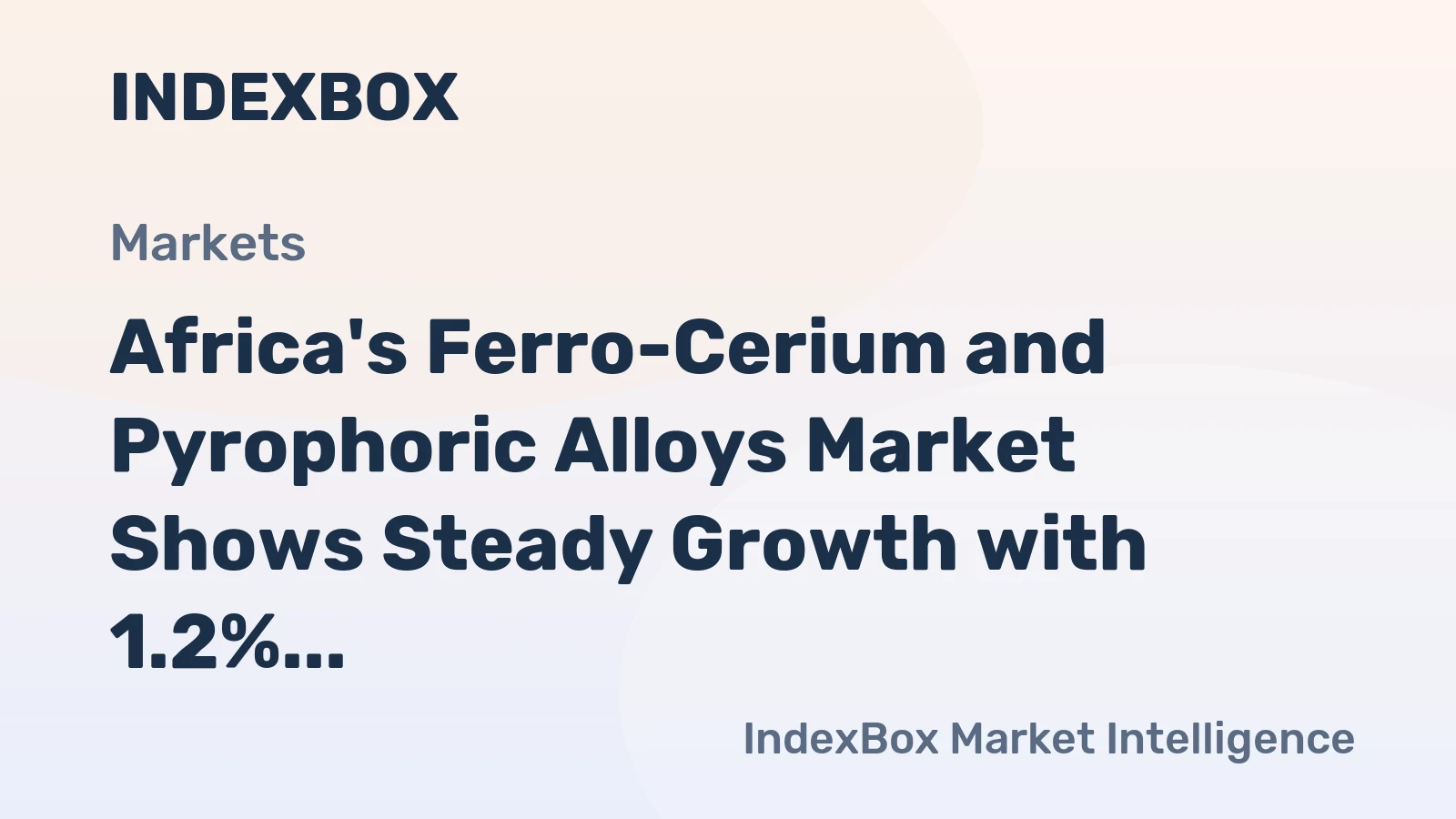 Africa's Ferro-Cerium and Pyrophoric Alloys Market Shows Steady Growth with 1.2% CAGR Through 2035