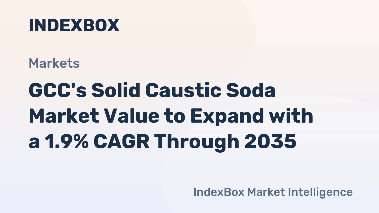 GCC's Solid Caustic Soda Market Value to Expand with a 1.9% CAGR Through 2035