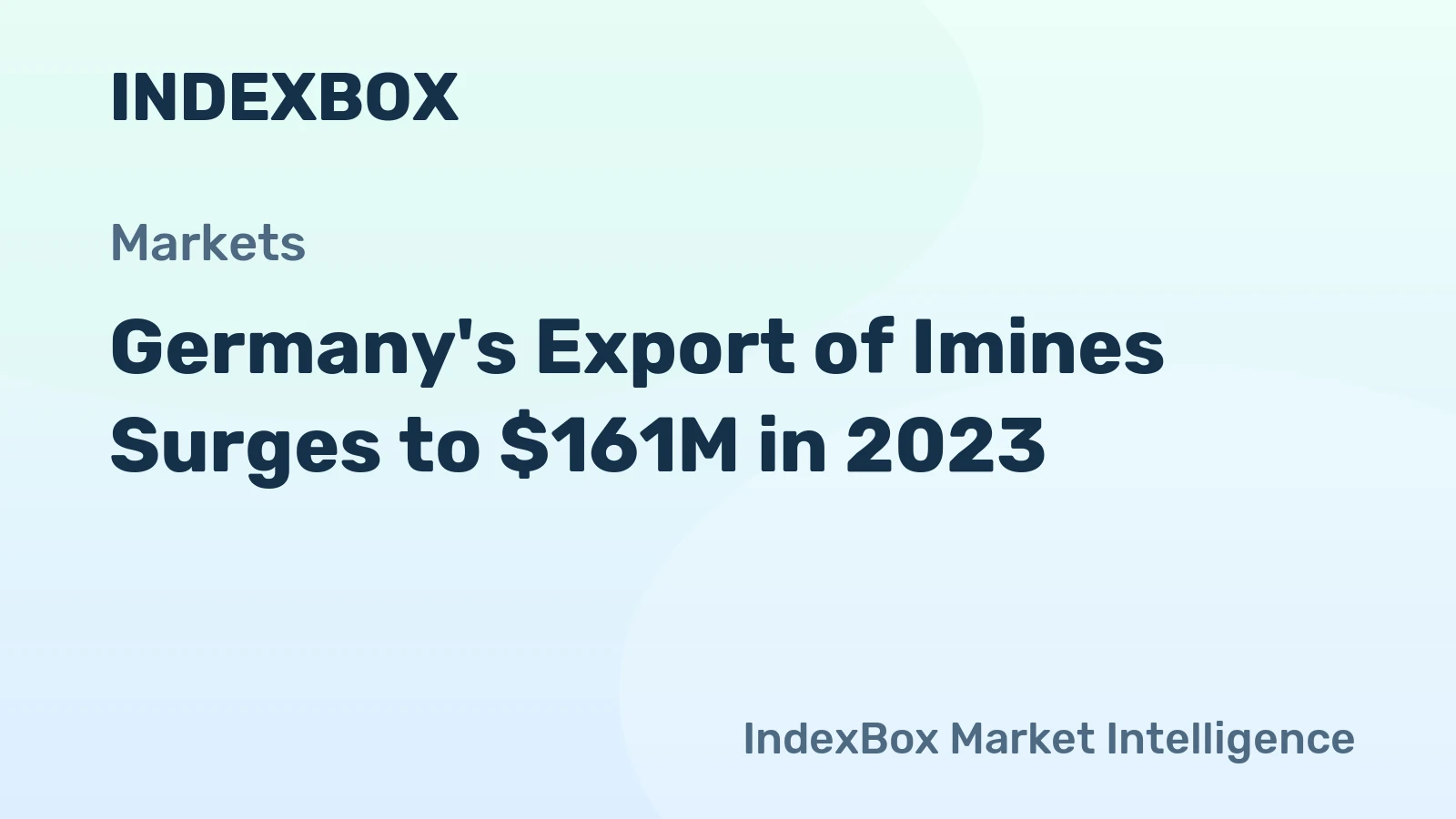 Germany's Export of Imines Surges to $161M in 2023