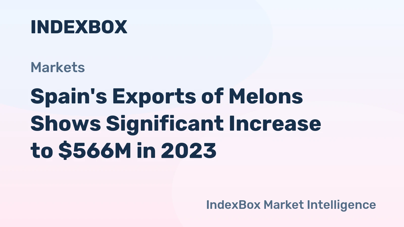 Spain's Exports of Melons Shows Significant Increase to $566M in 2023