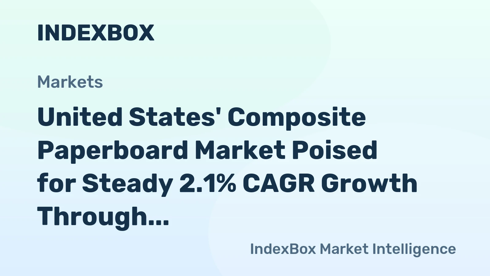 United States' Composite Paperboard Market Poised for Steady 2.1% CAGR Growth Through 2035