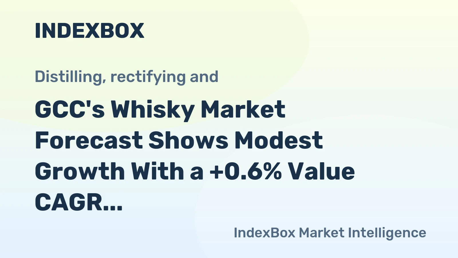 GCC's Whisky Market Forecast Shows Modest Growth With a +0.6% Value CAGR