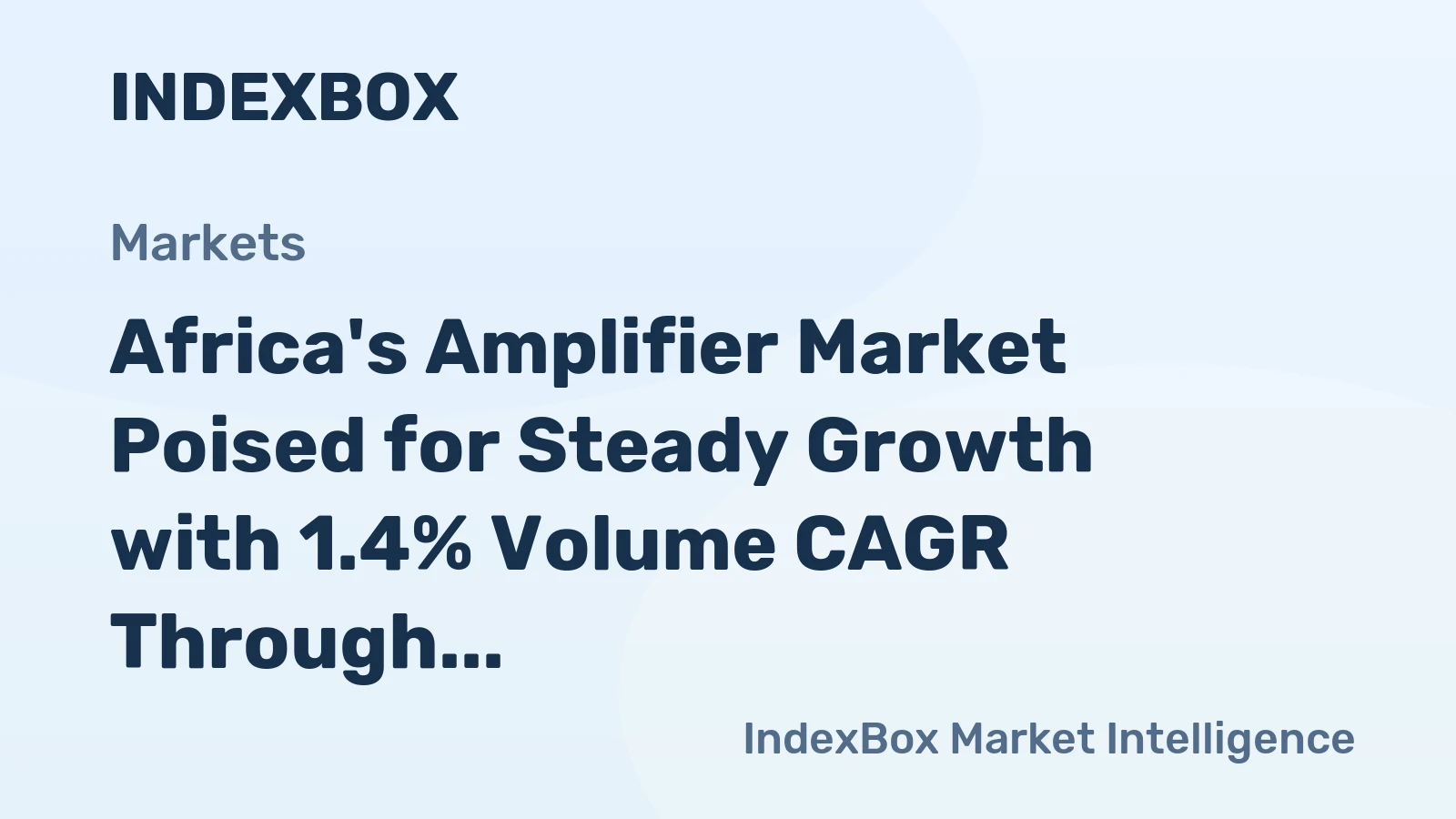 Africa's Amplifier Market Poised for Steady Growth with 1.4% Volume CAGR Through 2035
