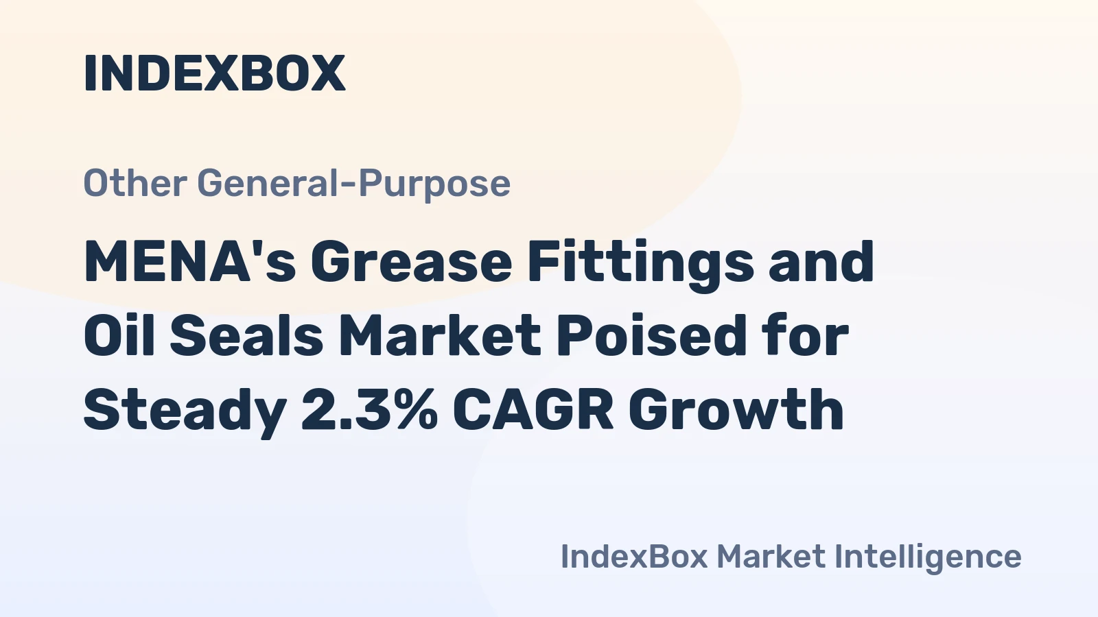 MENA's Grease Fittings and Oil Seals Market Poised for Steady 2.3% CAGR Growth