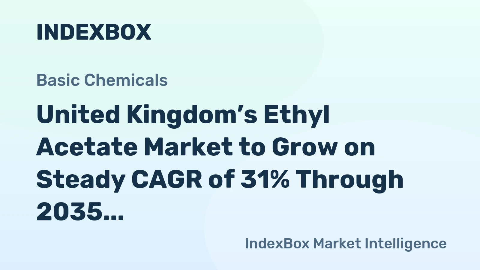 United Kingdom’s Ethyl Acetate Market to Grow on Steady CAGR of 31% Through 2035