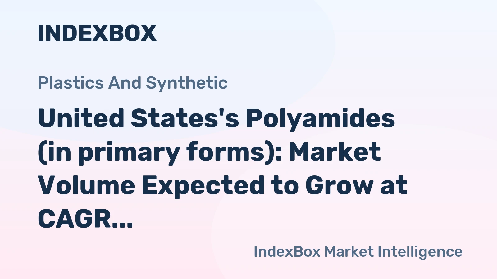 United States's Polyamides (in primary forms): Market Volume Expected to Grow at CAGR of +0.7% from 2024 to 2035